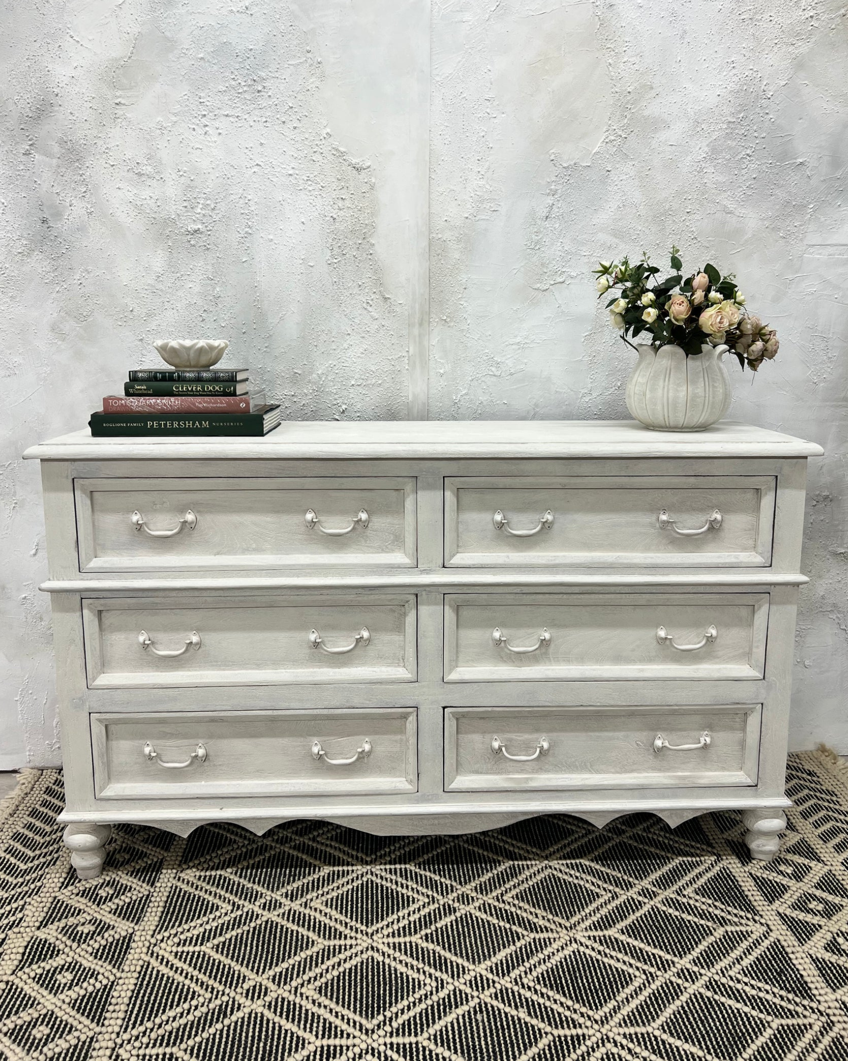 Lightly Painted Large Chest of Drawers Kirei Home Ltd