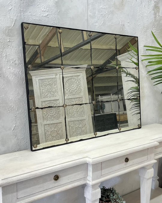 Foxed Panelled French Café Mirrors – Kirei Home Ltd