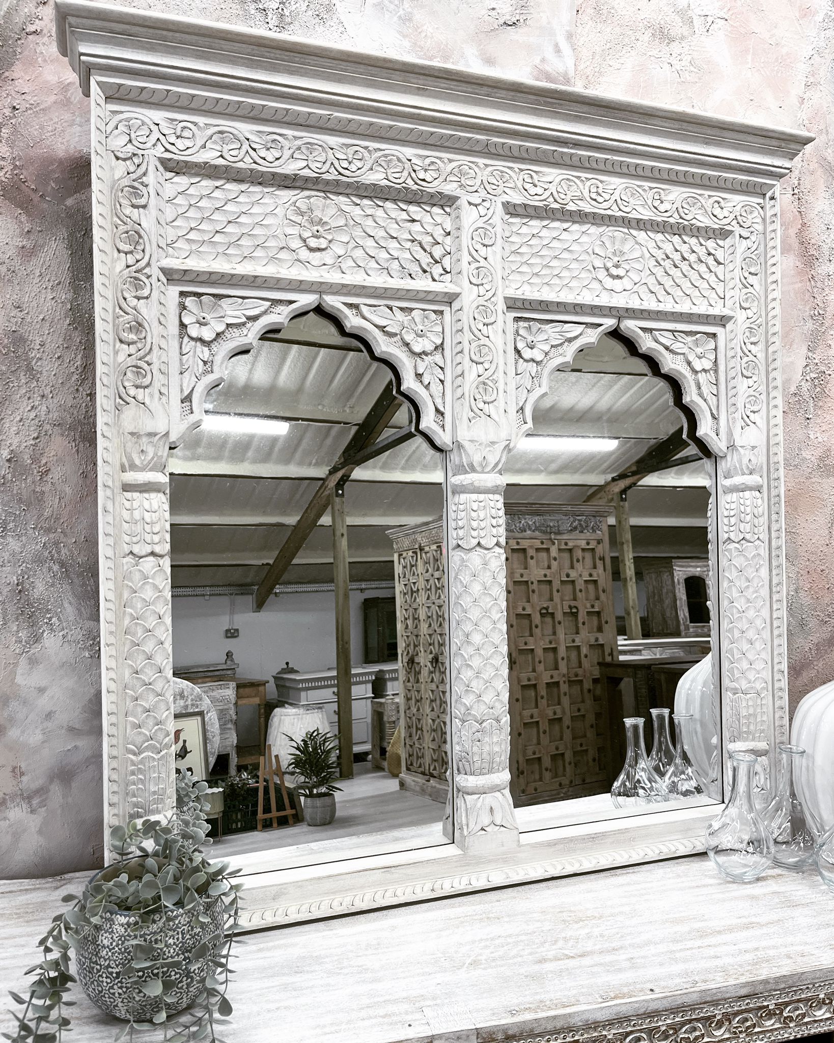 Indian Mango Wood 2 Arch Mirror – Kirei Home Ltd